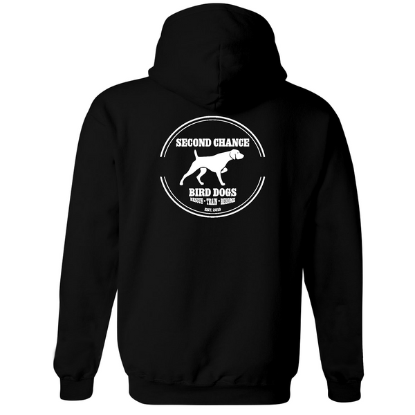 Second Chance Bird Dog | SCBD Logo Shirt White Heavy Blend Hoodie ...